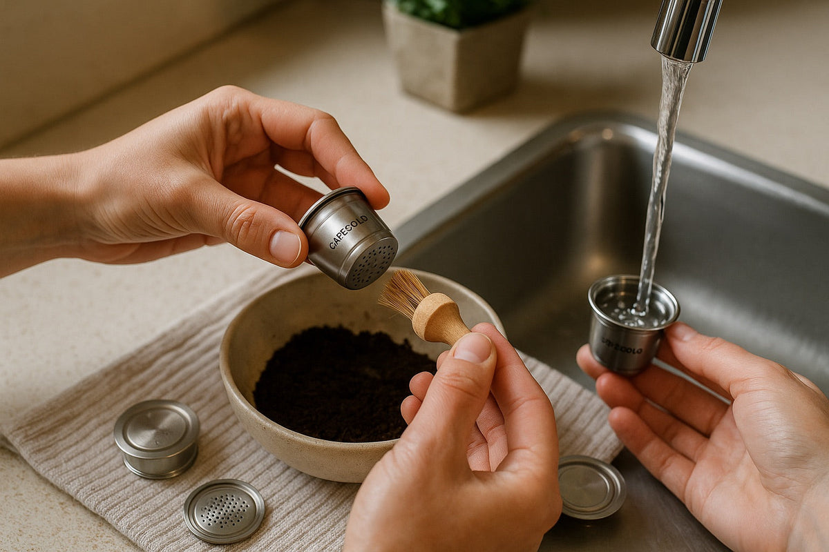 How to properly clean your reusable coffee capsules: a simple and eco ...
