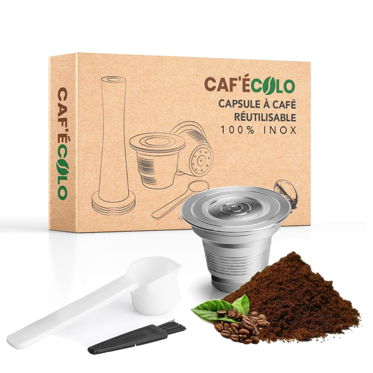 Capsule réutilisable L'OR Barista Double XXL 100% inox par Cafecolo ...